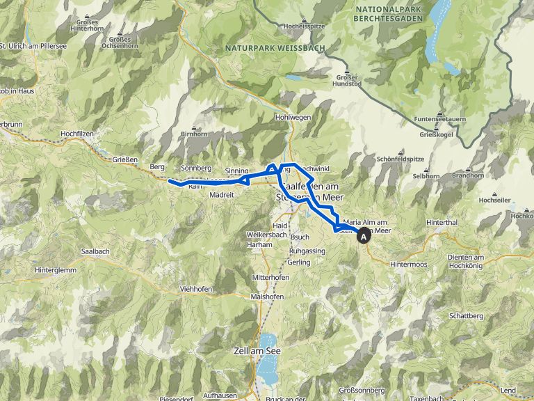 Bergpanorama Steinernes Meer – Rundtour Maria Alm - Saalfelden ...
